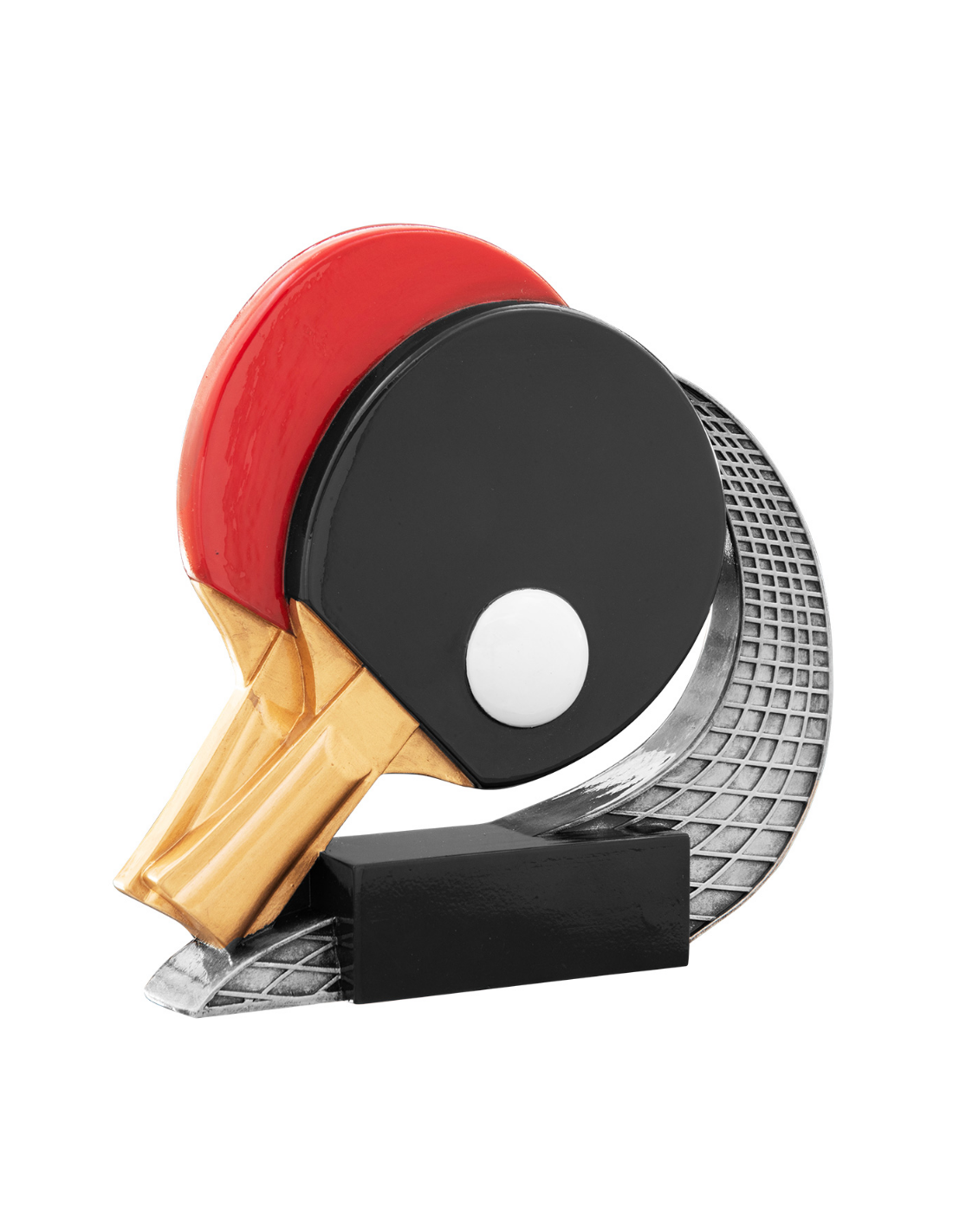 Shop-Ping Sports Trophy Red and Black Racket 15.5 cm