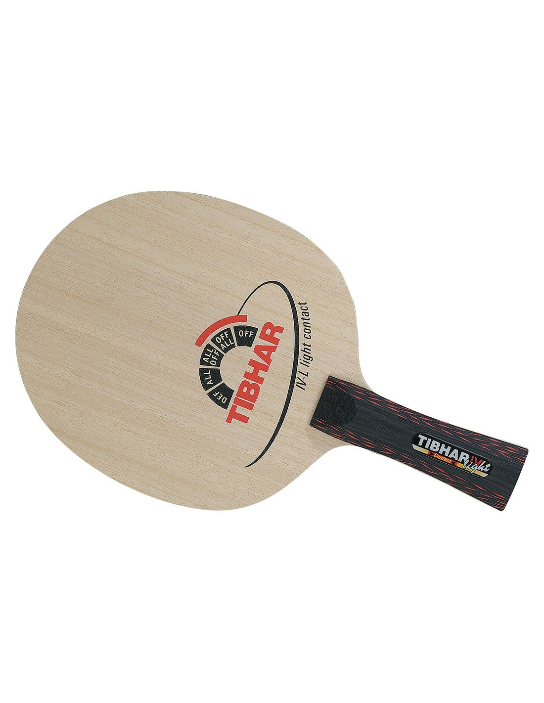 Tafeltennisbatje voor beginners IV-L Light Contact + 2 Vari Spin Tibhar