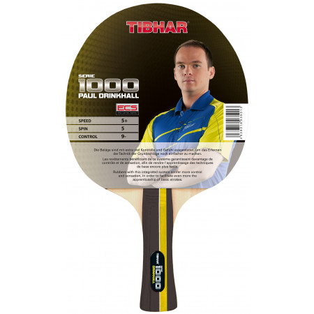 Table Tennis Racket for beginners Drinkhall 1000 Tibhar